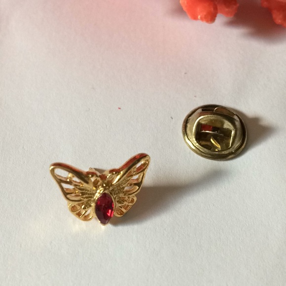 Vintage | Jewelry | Vintage Gem Butterfly Pin | Poshmark